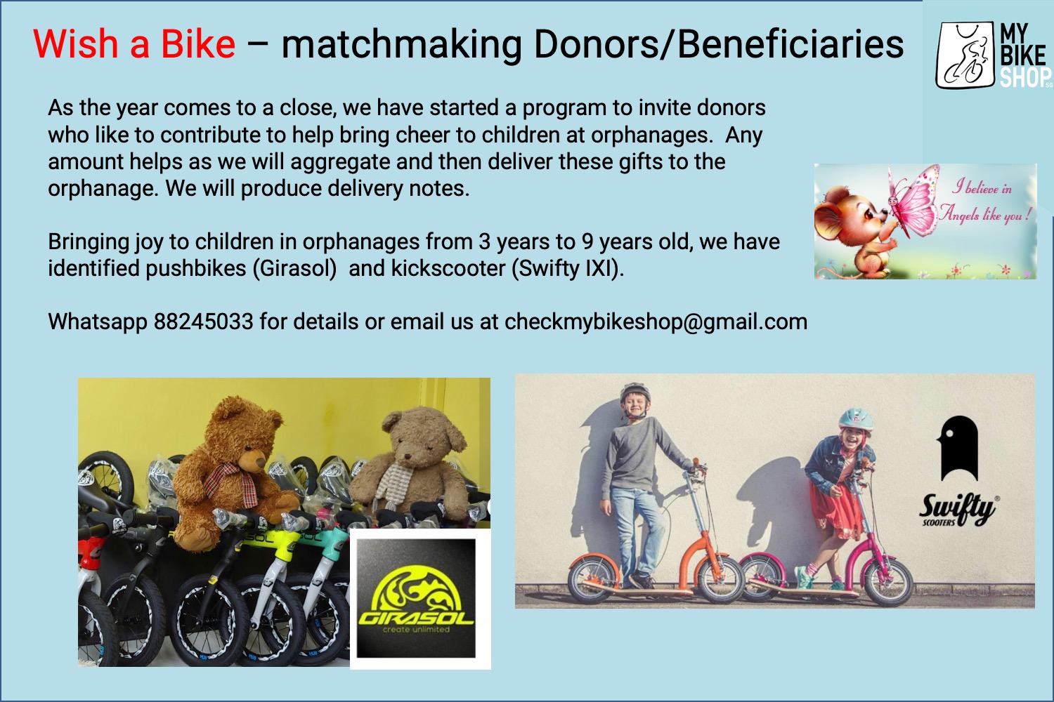 My Bike Shop SG’s Corporate wellness package and Giving back to ...